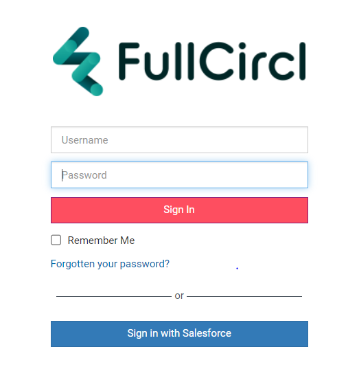 Logging In – FullCircl Knowledge Centre